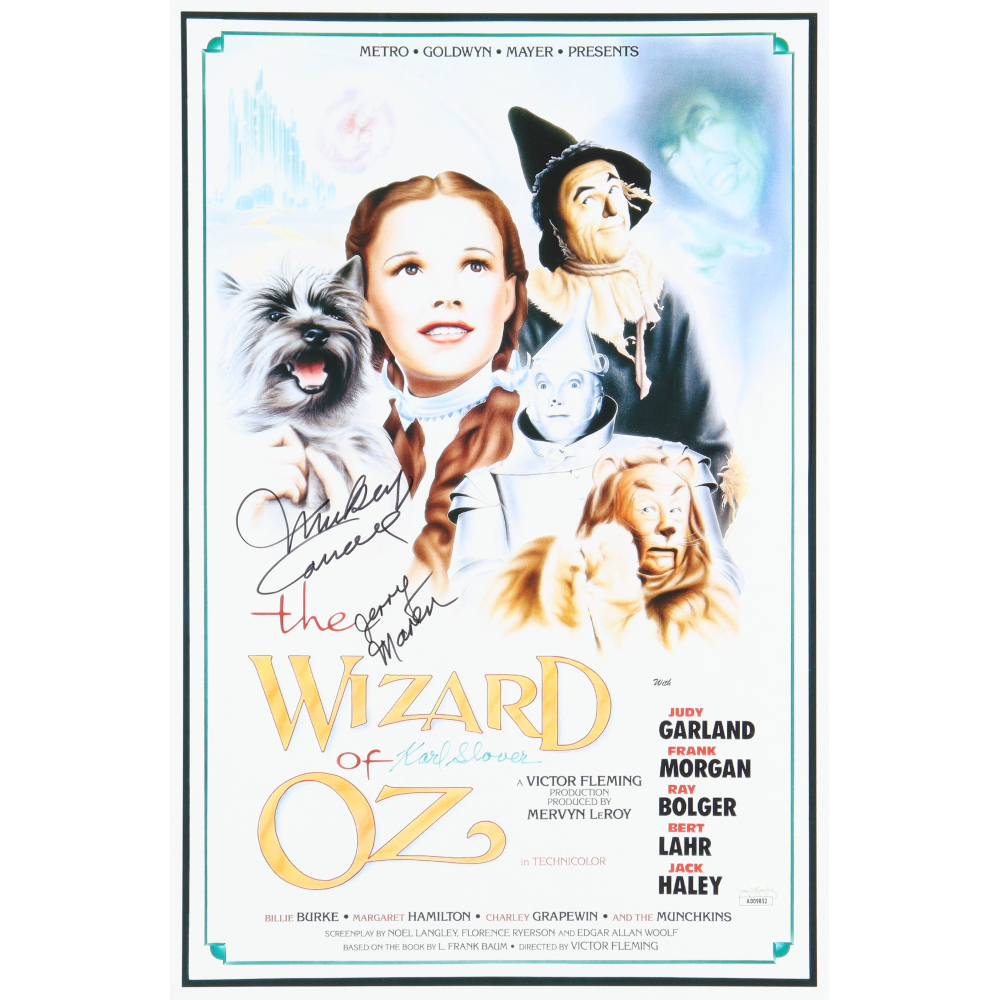 Mickey Carroll, Karl Slover & Jerry Maren Signed "The Wizard of Oz ...