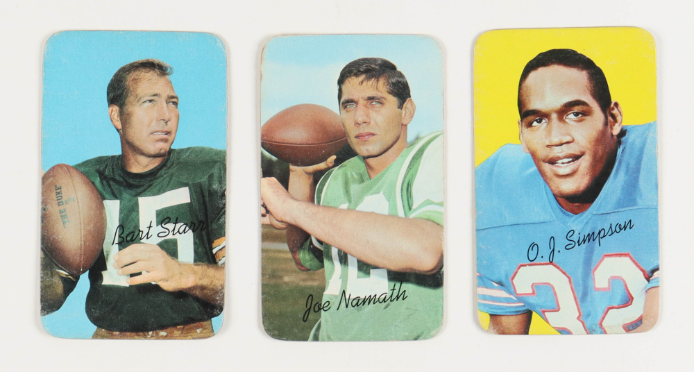1970 Topps Super Complete Set of (35) Football Cards with Bart Starr #3 ...