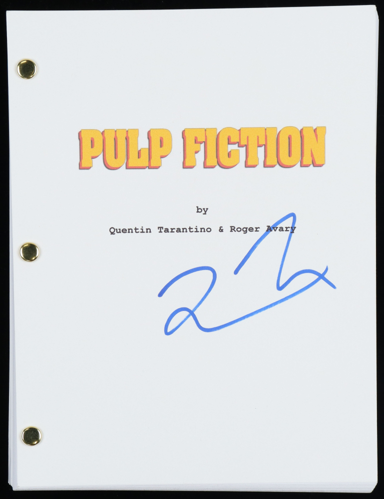 Quentin Tarantino Signed "Pulp Fiction" Movie Script (AutographCOA ...