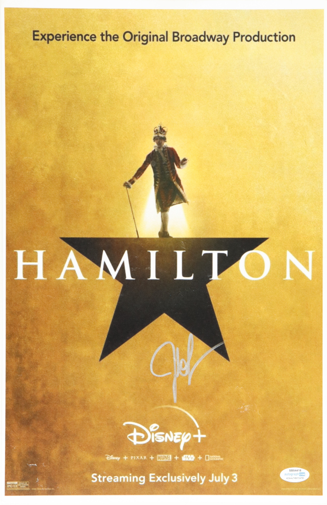 Jonathan Groff Signed "Hamilton" 11x17 Photo (AutographCOA) | Pristine ...