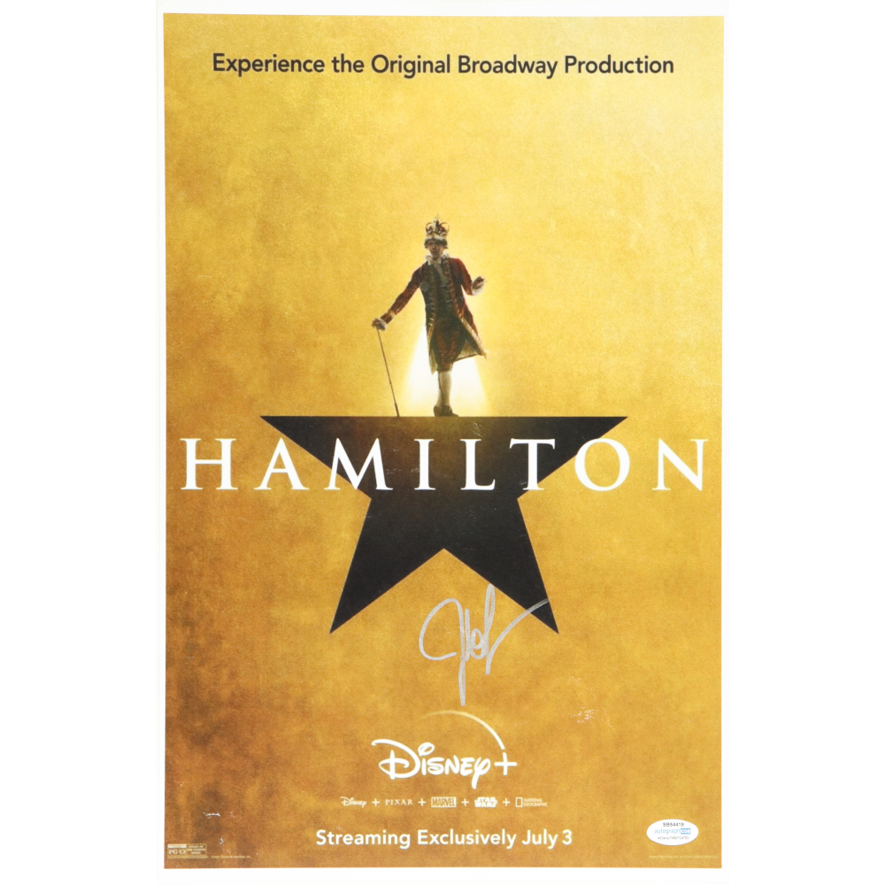 Jonathan Groff Signed "Hamilton" 11x17 Photo (AutographCOA) | Pristine ...