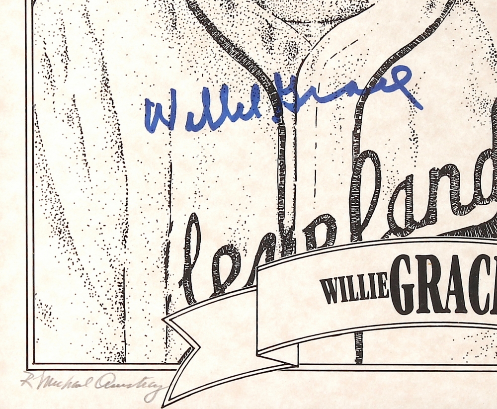 Willie Grace, Sam Jethroe & Nap Gulley Signed Cleveland Buckeyes 17x21 ...