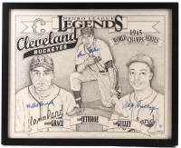 Willie Grace, Sam Jethroe & Nap Gulley Signed Cleveland Buckeyes 17x21 ...