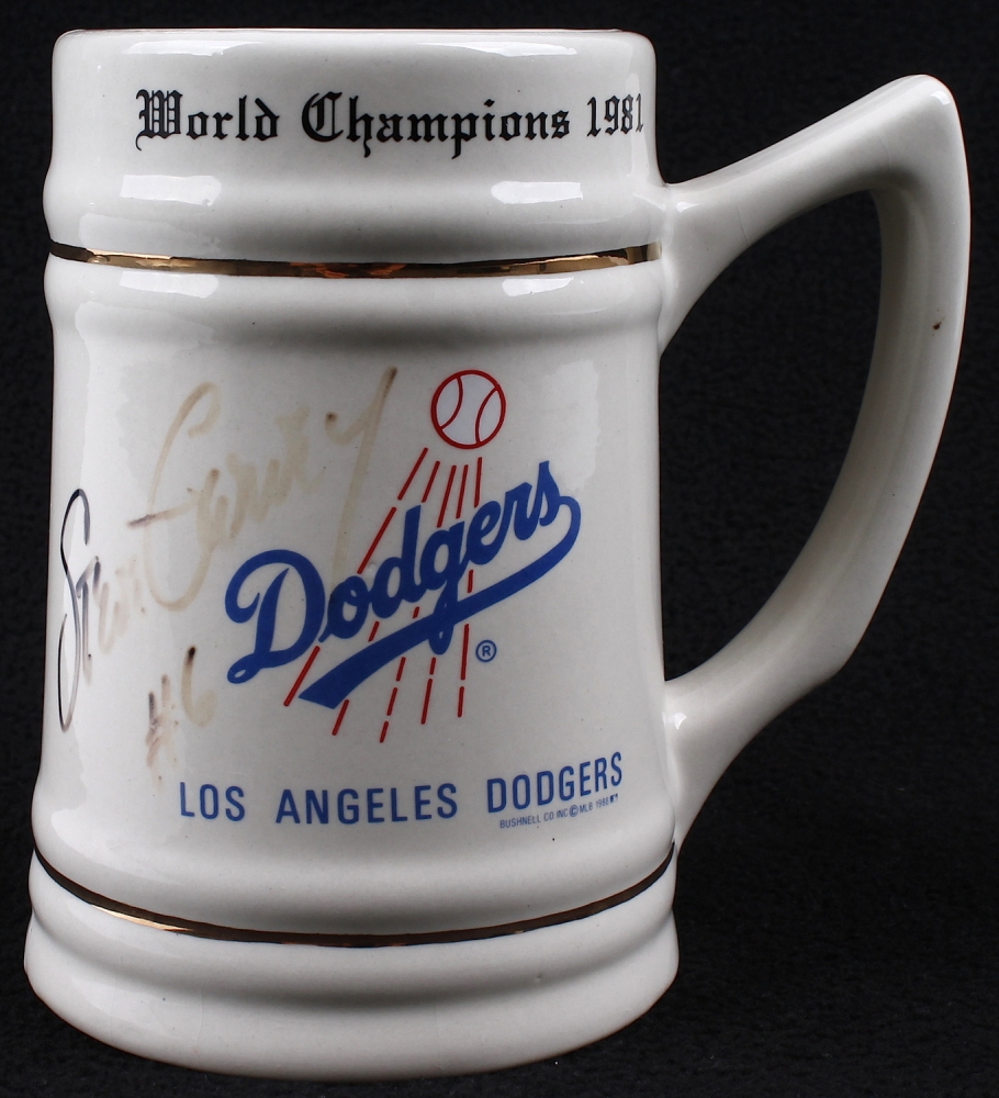 Steve Garvey Signed Los Angeles Dodgers World Champions Beer Stein (PSA ...
