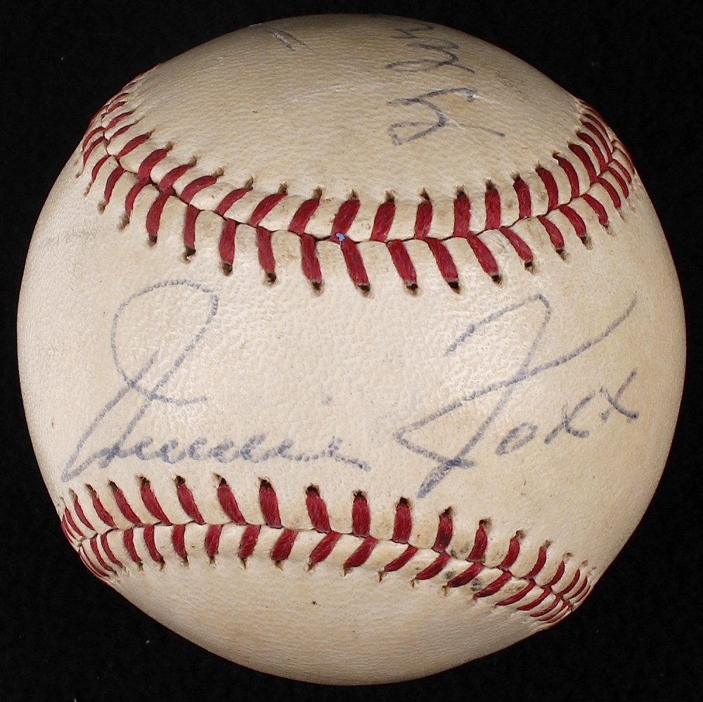Jimmie Foxx & George Sisler Signed OAL Baseball (JSA ALOA) | Pristine ...