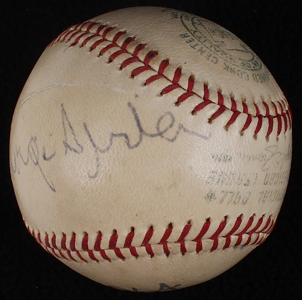 Jimmie Foxx & George Sisler Signed OAL Baseball (JSA ALOA) | Pristine ...