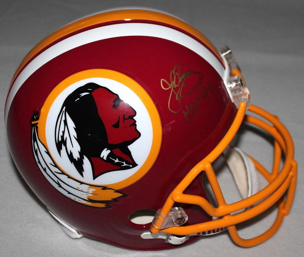 John Riggins Signed Redskins Full-Size Helmet Inscribed "HOF '92" (JSA ...