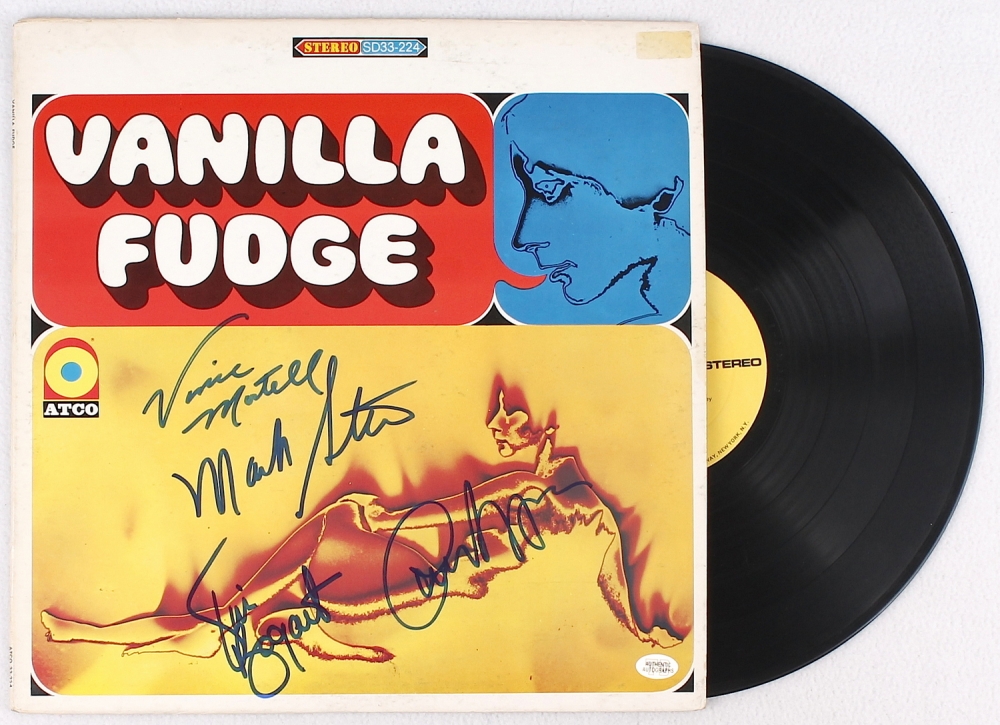 "Vanilla Fudge" Album Signed by (4) With Mark Stein, Vince Martell, Tim ...