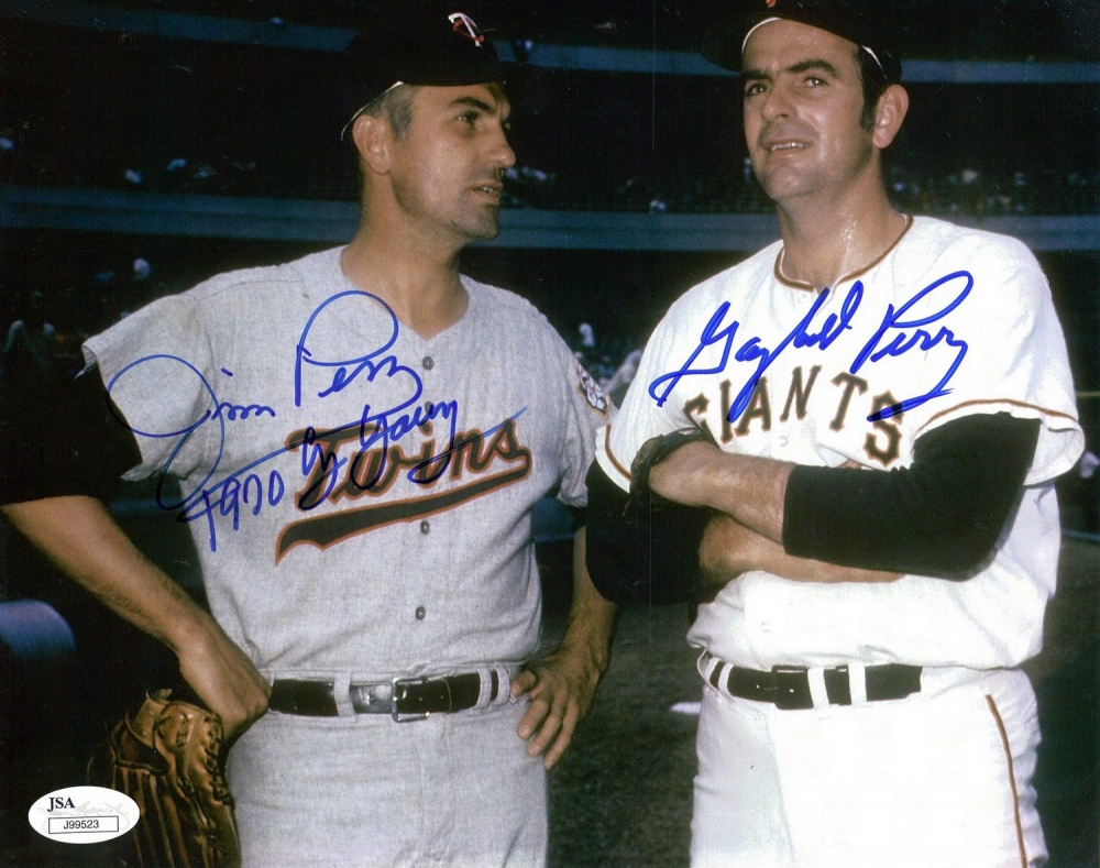 Gaylord Perry & Jim Perry Signed 8x10 Photo (JSA COA) | Pristine Auction