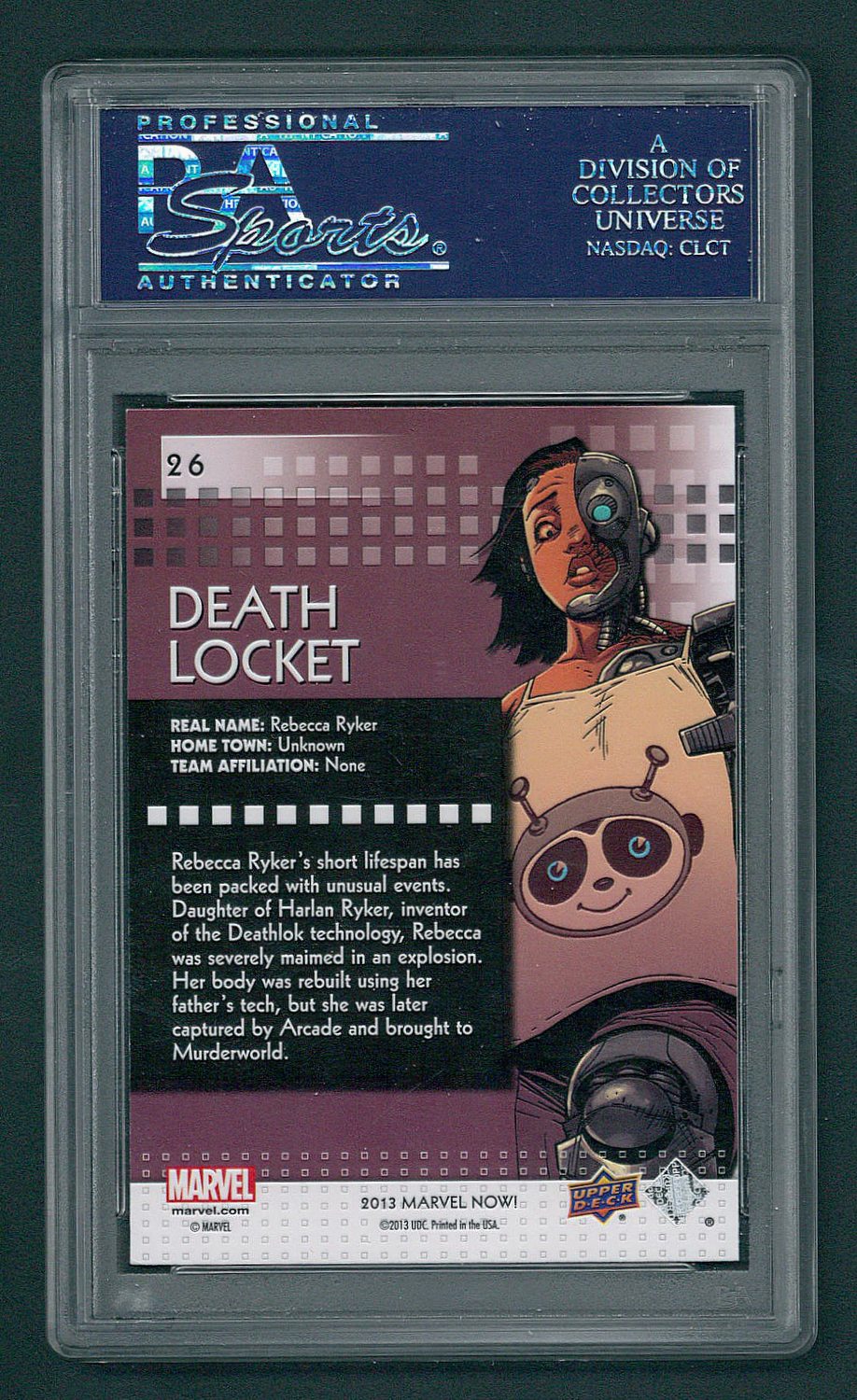 Stan Lee Signed 2014 Death Locket Marvel Now #26 (PSA Encapsulated ...