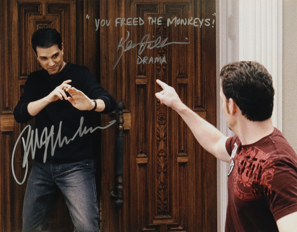 Kevin Dillon & Ralph Macchio Signed "Entourage" 11x14 Photo Inscribed ...