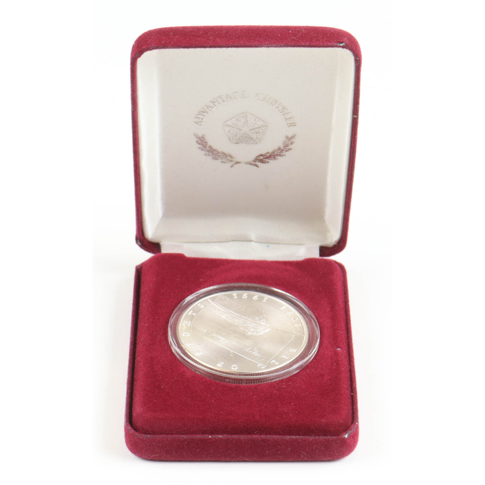 1991 Chrysler Bill of Rights 1oz Silver Coin | Pristine Auction
