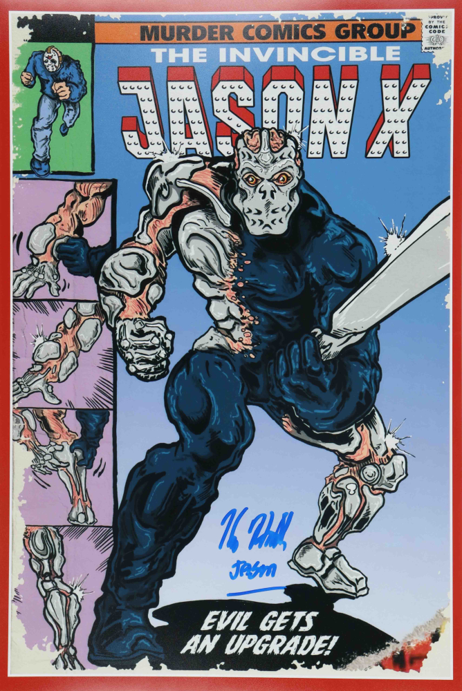 Kane Hodder Signed "Jason X" 11x17 Photo Inscribed "Jason" (ACOA ...