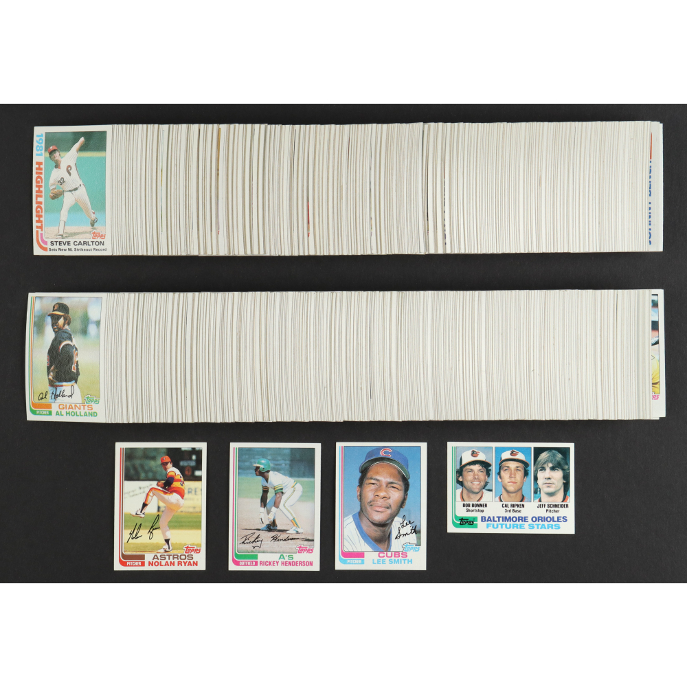 1982 Topps Baseball Complete Set Of (792) Cards With Bob Bonner   Cal 