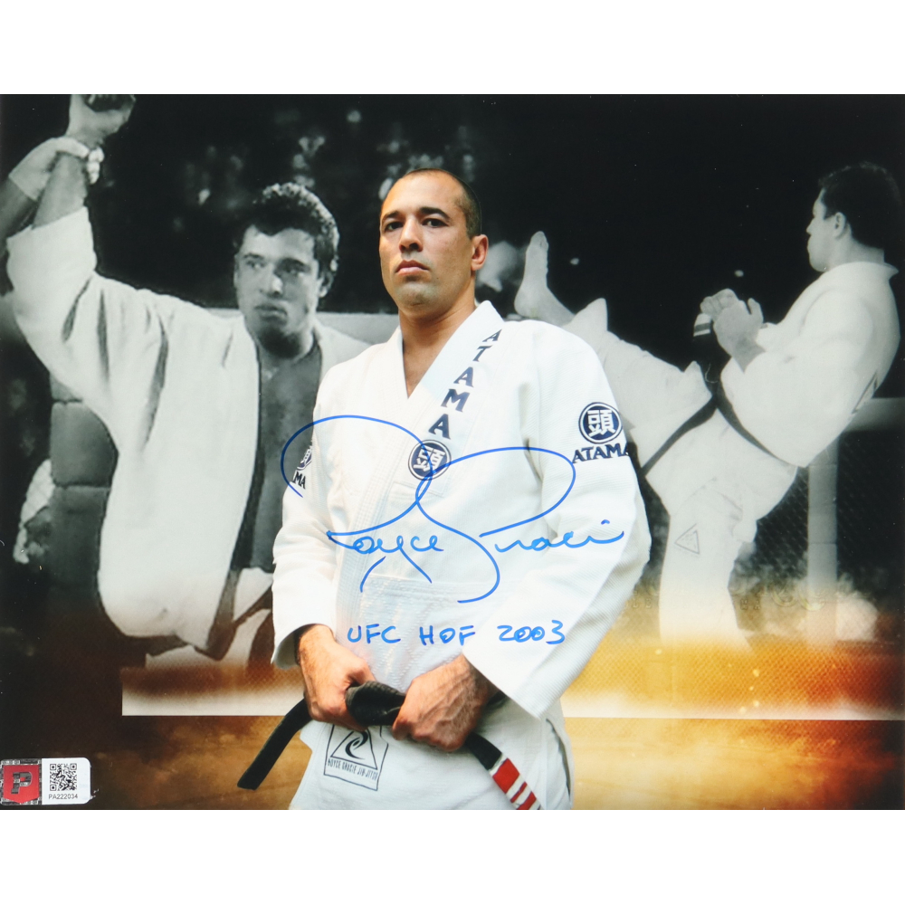 Royce Gracie Signed UFC 8x10 Photo Inscribed "UFC HOF 2003" (PA ...