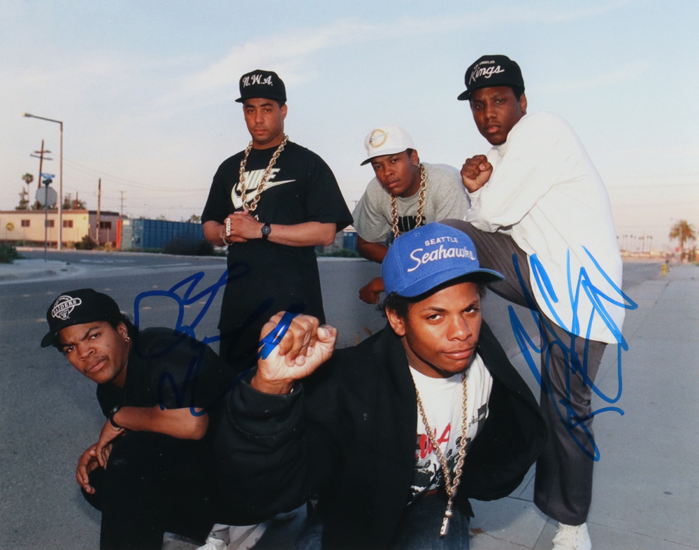 DJ Yella & MC Ren Signed NWA 11x14 Photo (AutographCOA) | Pristine Auction