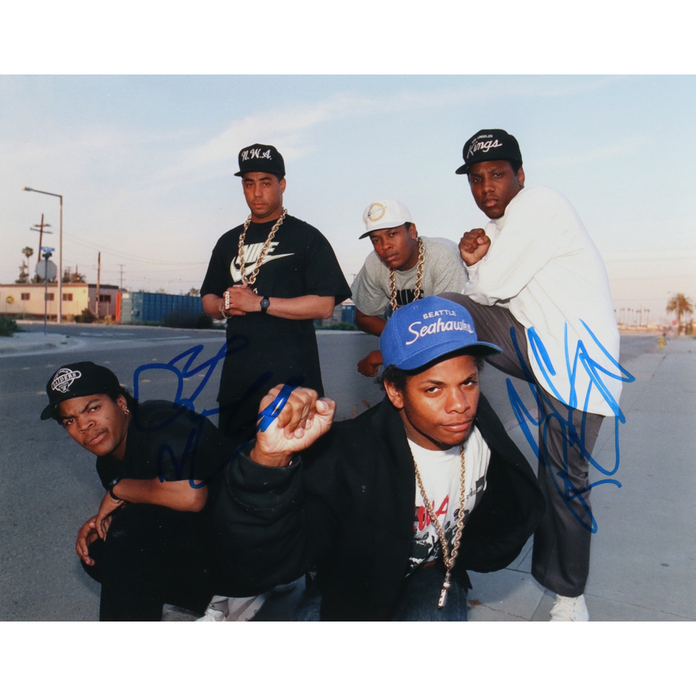 DJ Yella & MC Ren Signed NWA 11x14 Photo (AutographCOA) | Pristine Auction