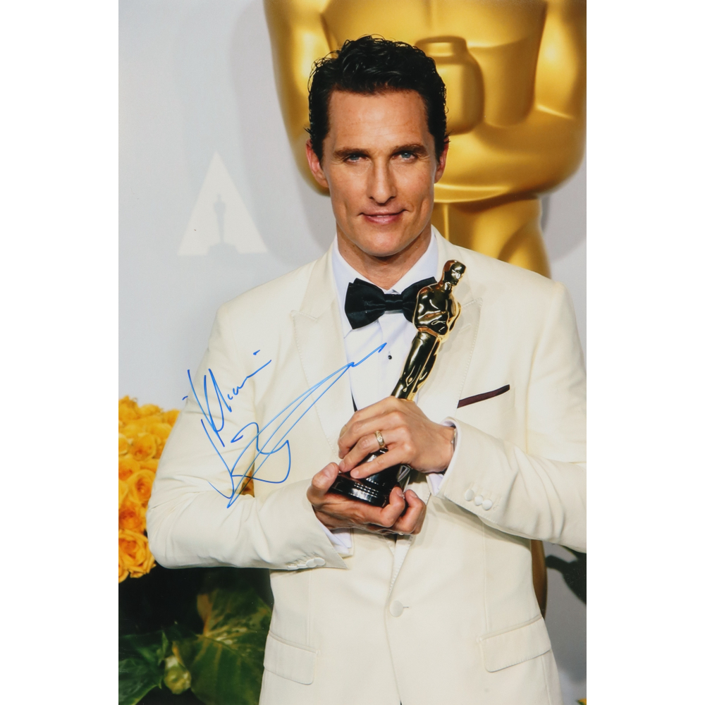Matthew McConaughey Signed 12x18 Photo Inscribed "JK Livin ...