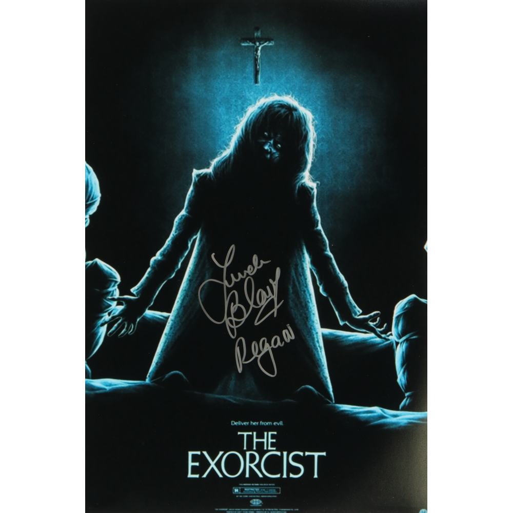 Linda Blair Signed "The Exorcist" 12x18 Photo Inscribed "Regan ...