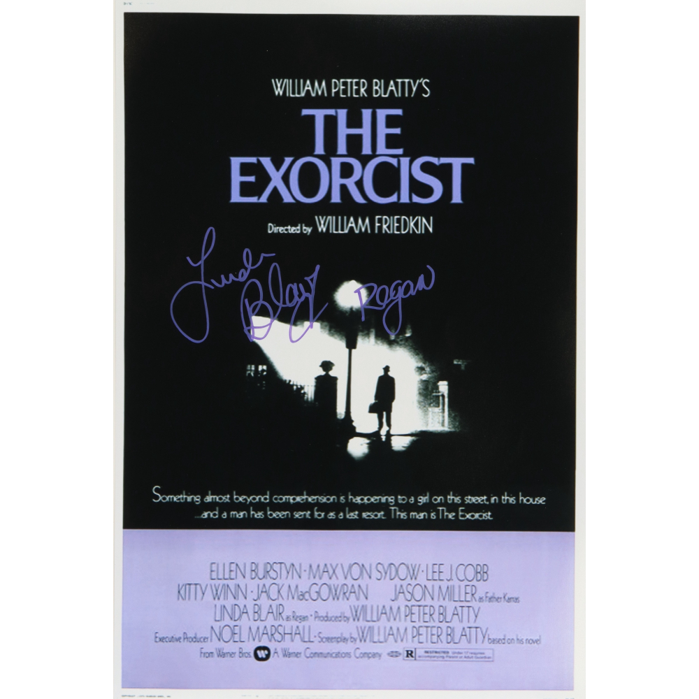 Linda Blair Signed "The Exorcist" 12x18 Photo Inscribed "Regan ...