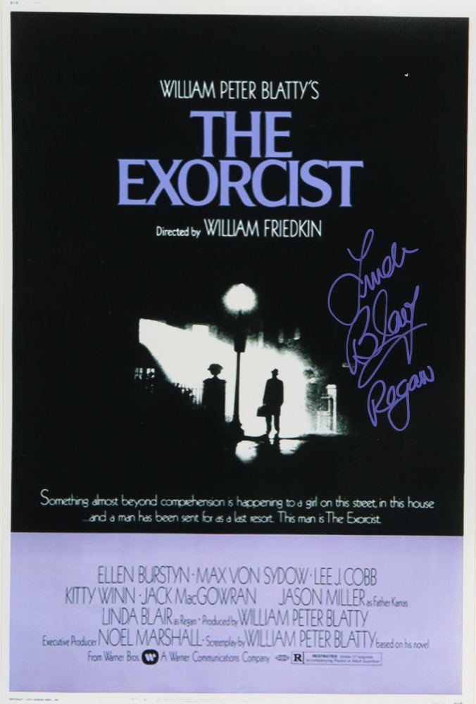 Linda Blair Signed "The Exorcist" 12x18 Photo Inscribed "Regan ...