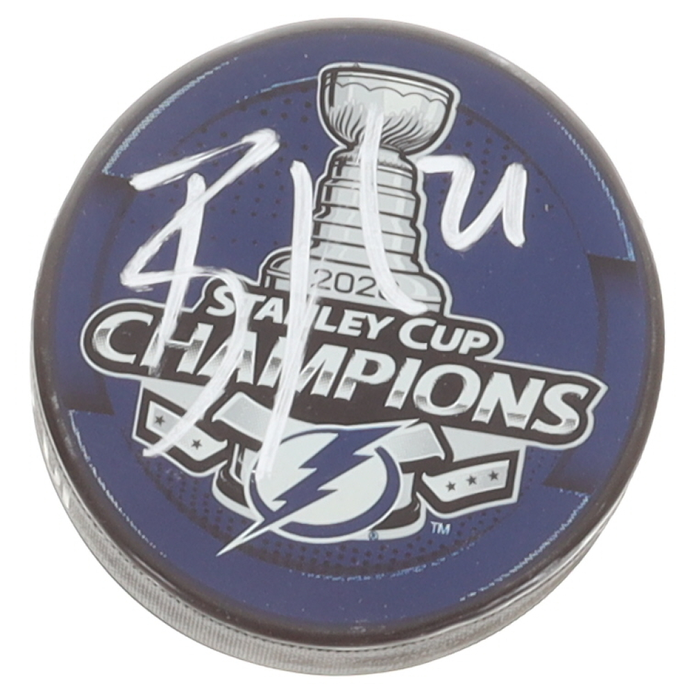 Brayden Point Signed Lightning 2020 Stanley Cup Logo Hockey Puck (JSA ...