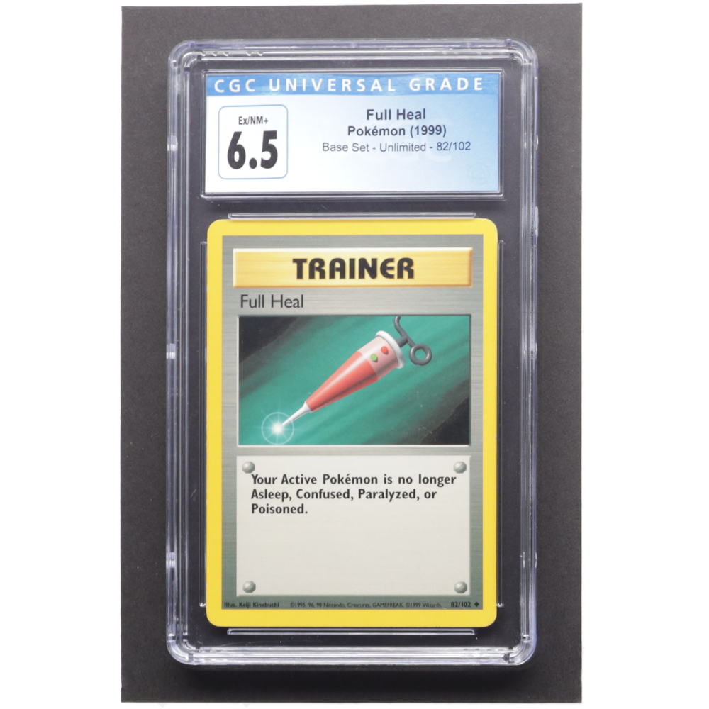 Full Heal Pokemon 1999 Base Shadowless #82 (CGC 6.5) | Pristine Auction