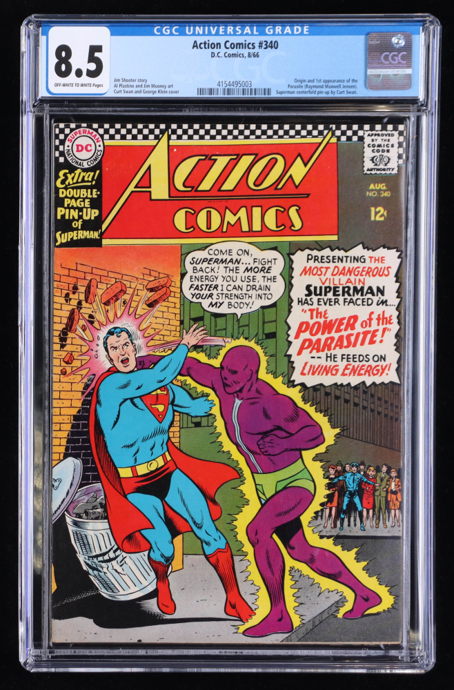 1966 "Action Comics" DC Comics Issue #340 (CGC 8.5) | Pristine Auction