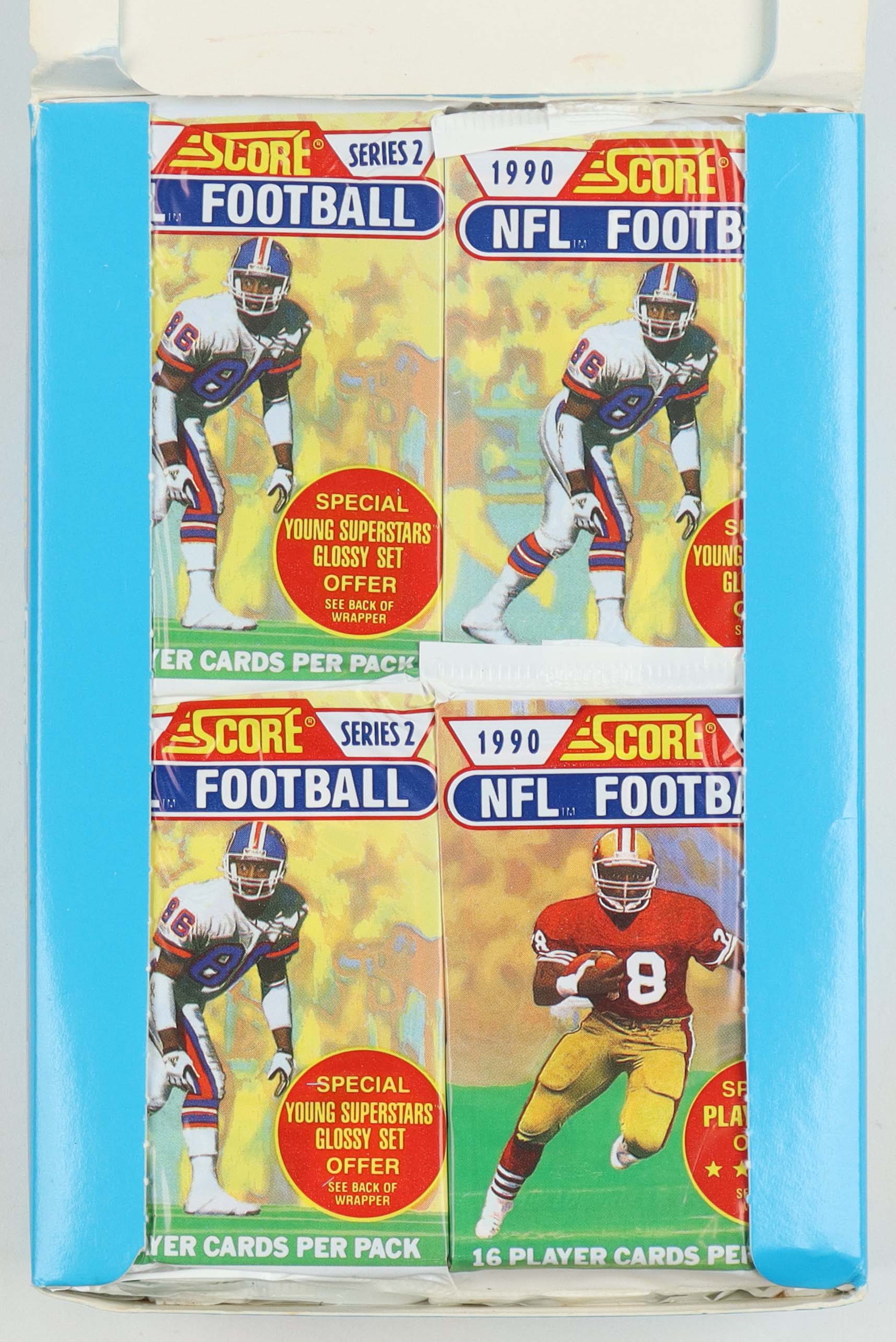 1990 Score Series 2 Football Wax Box with (36) Packs | Pristine Auction