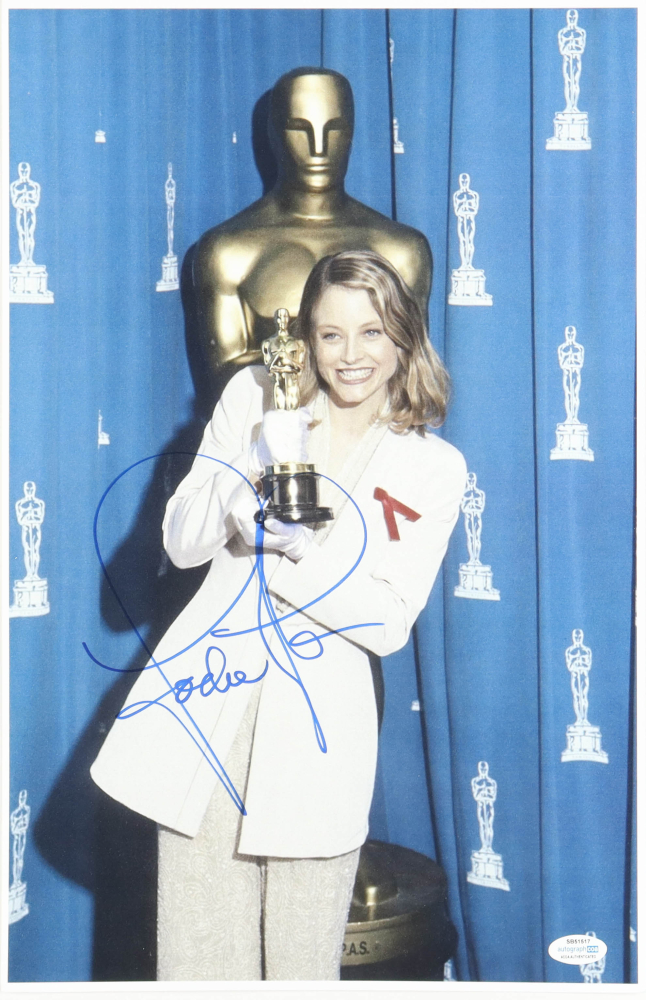 Jodie Foster Signed 11x17 Photo (AutographCOA) | Pristine Auction