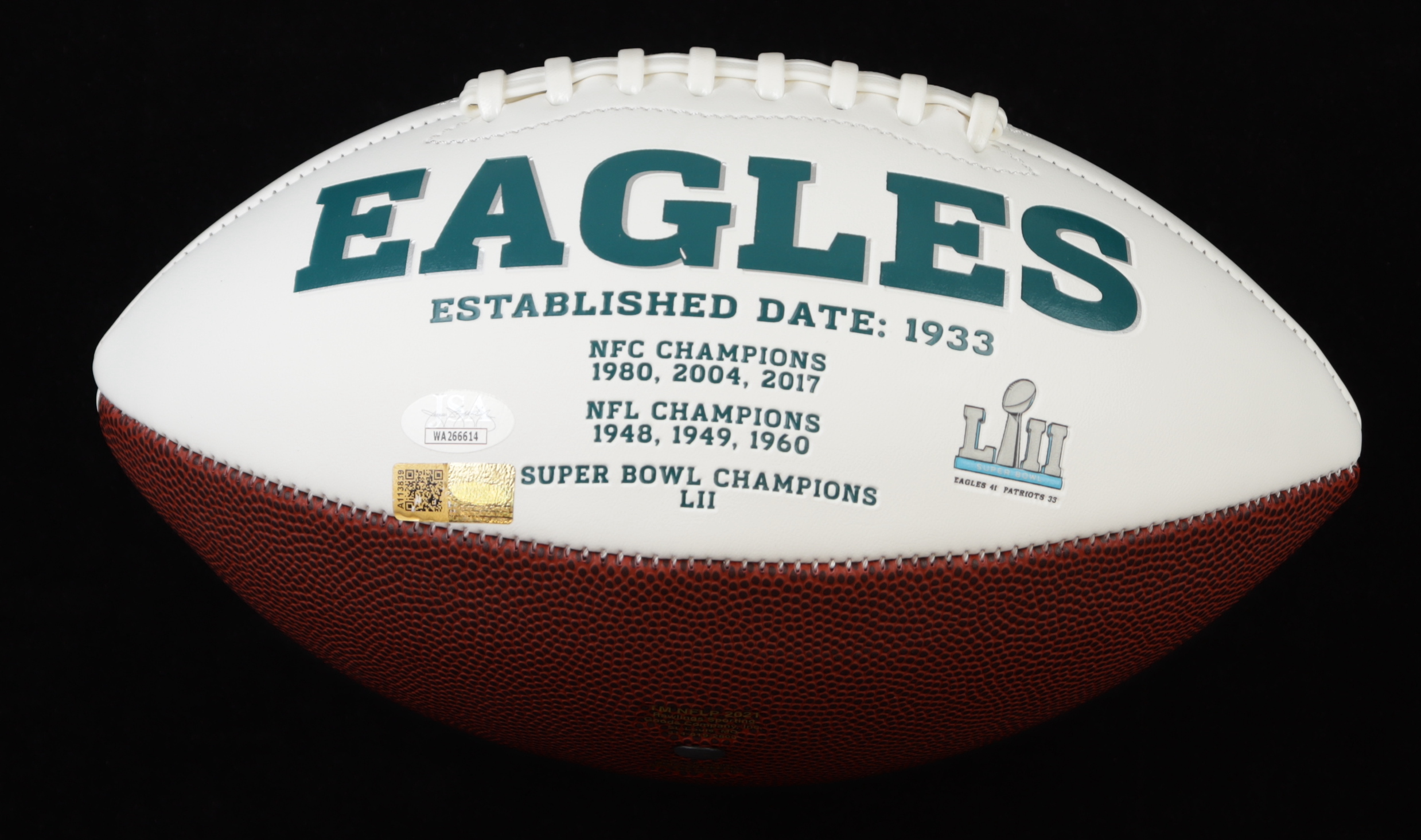 Nakobe Dean Signed Eagles Logo Football (JSA & Players Ink) | Pristine ...