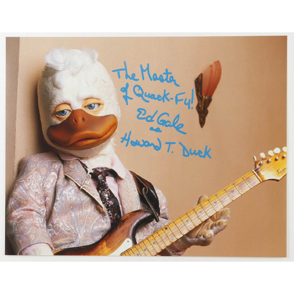 Ed Gale Signed "Howard the Duck" 11x14 Photo Inscribed "As Howard T ...