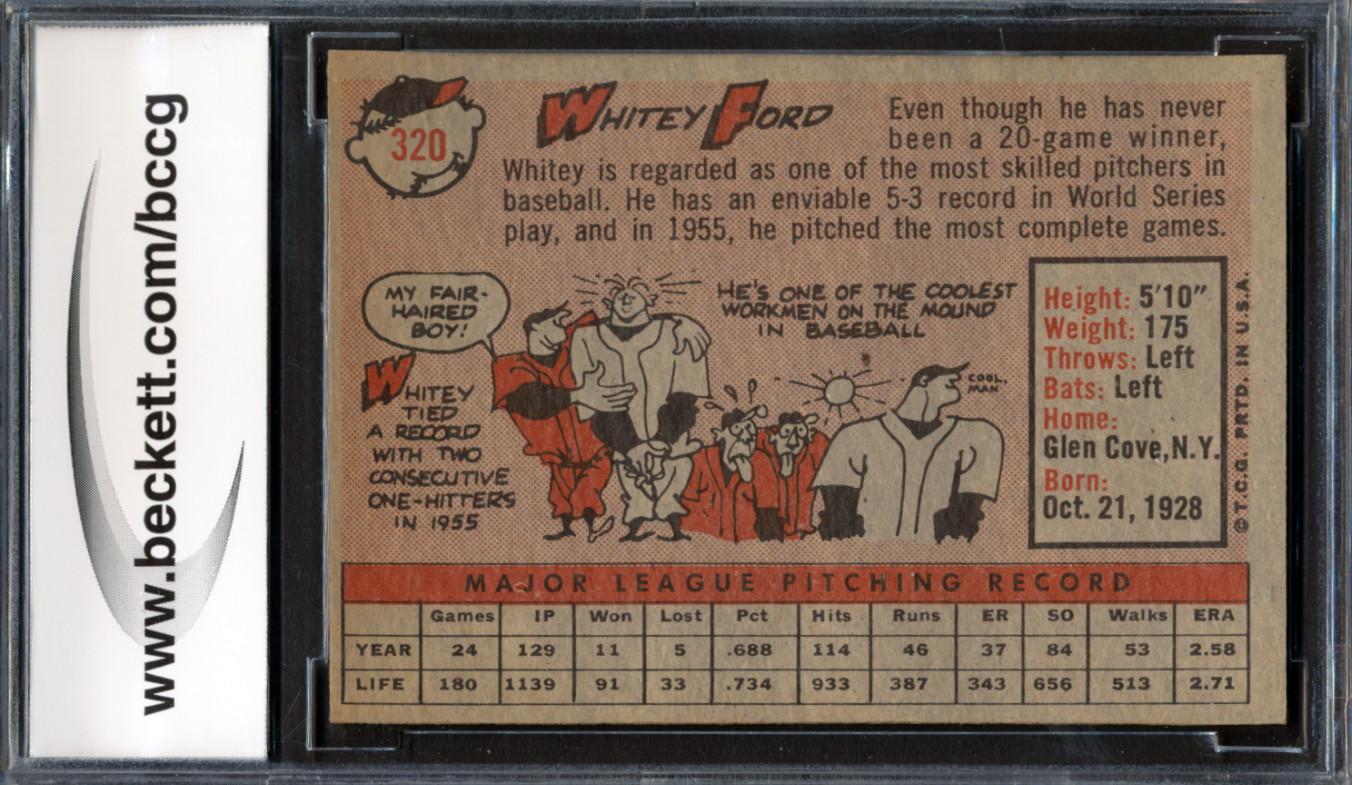 Whitey Ford 1958 Topps #320 (BCCG 8) | Pristine Auction