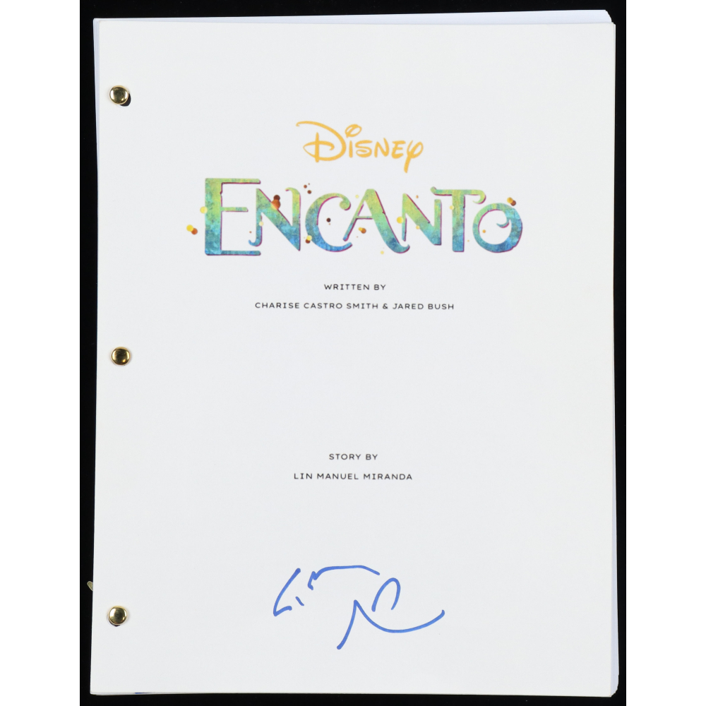 Lin-Manuel Miranda Signed "Encanto" Movie Script (AutographCOA ...