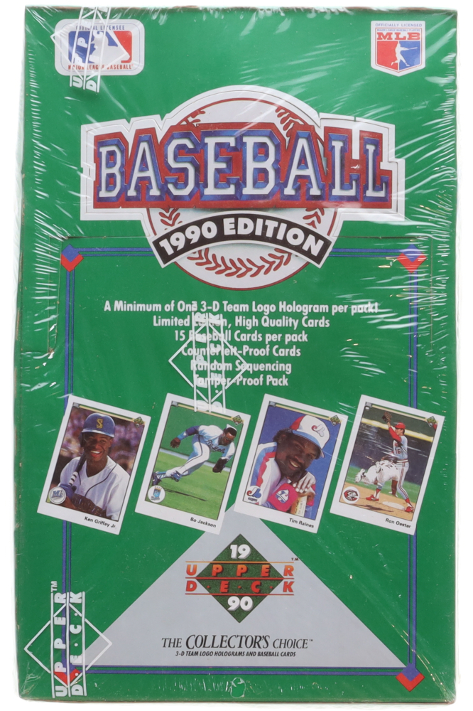 1990 Upper Deck Series 1 Baseball Wax Box with (36) Packs | Pristine ...