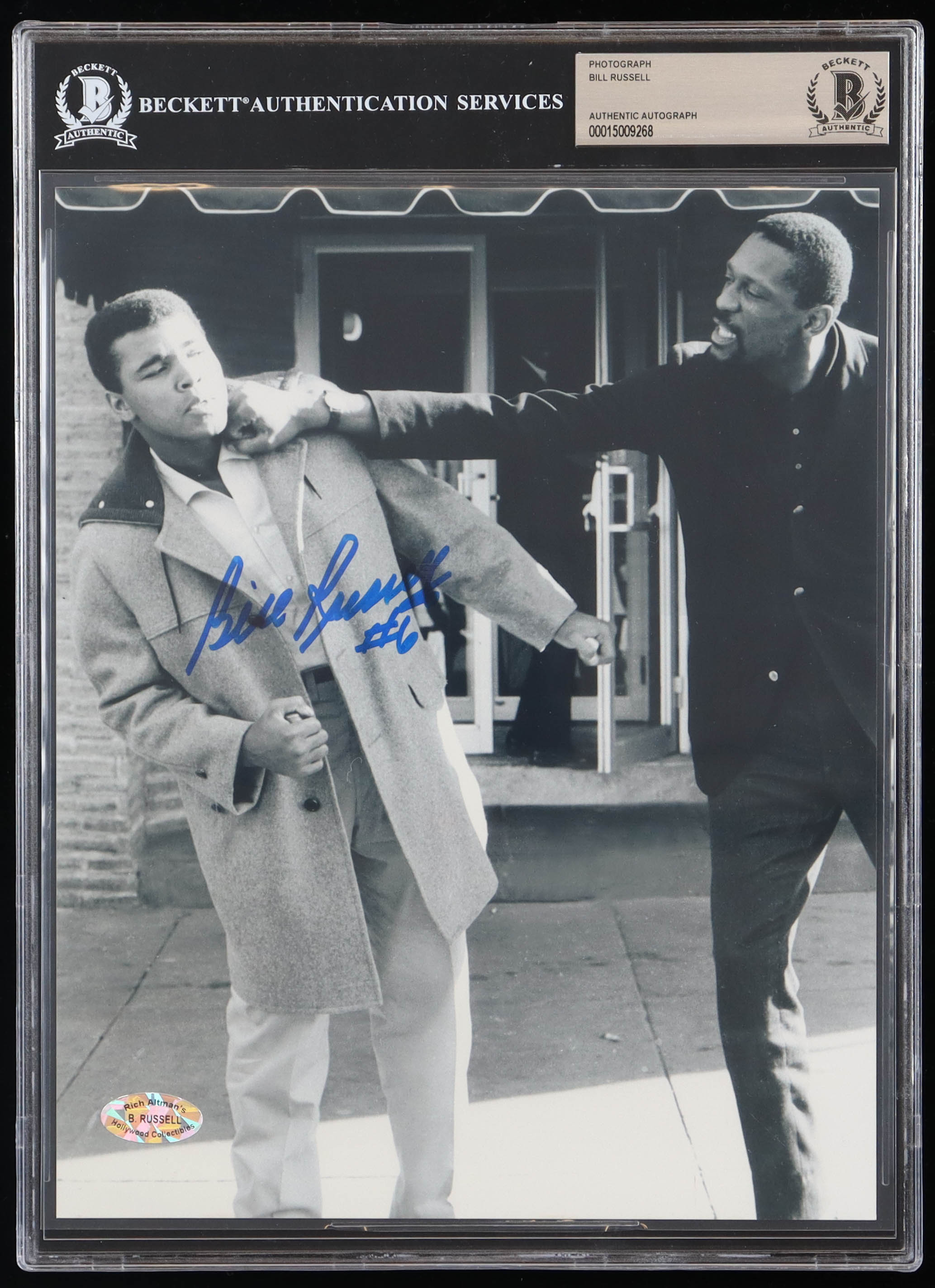 Bill Russell Signed 8x10 Photo with Muhammad Ali Inscribed "#6 ...