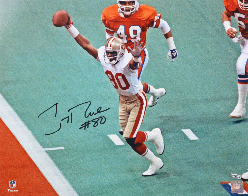 Jerry Rice Signed 49ers 16x20 Photo Inscribed "#80" (Fanatics COA ...