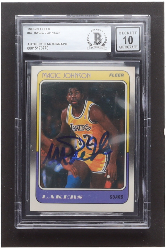 Magic Johnson Signed 1988-89 Fleer #67 (BGS) | Pristine Auction