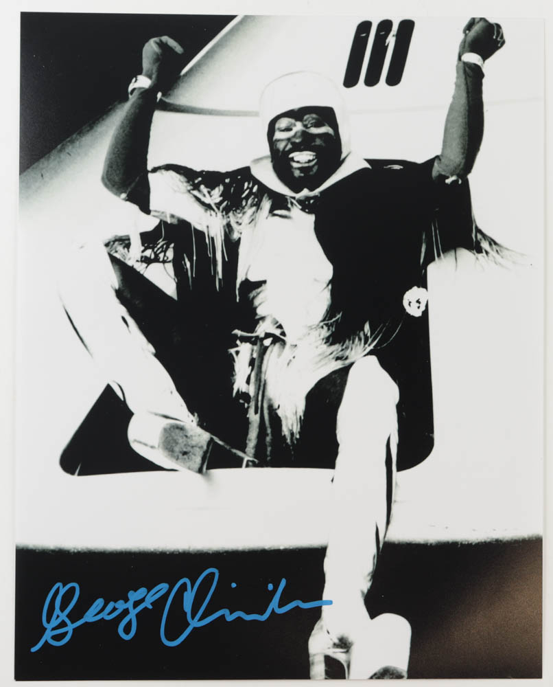 George Clinton Signed 11x14 Photo (ACOA) | Pristine Auction
