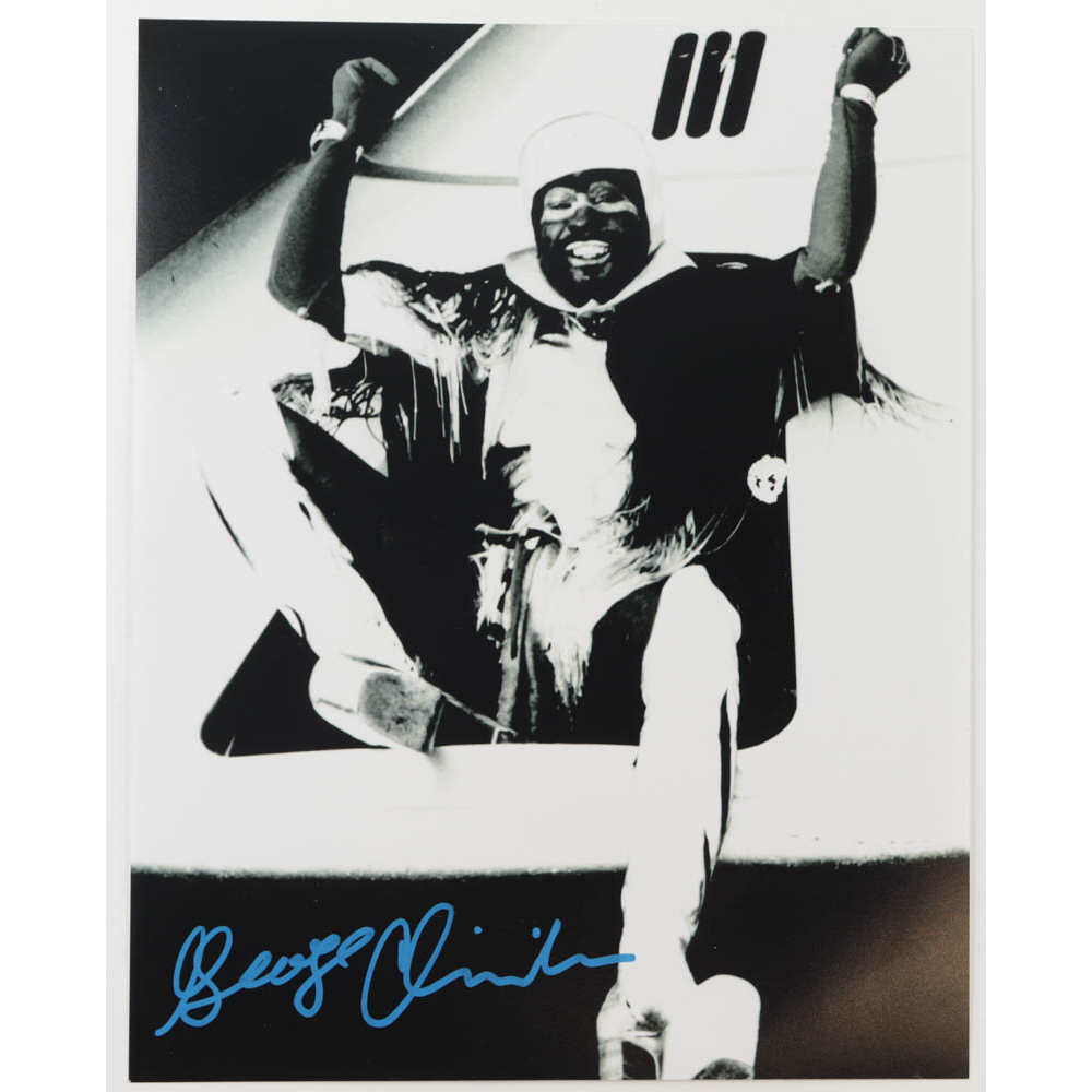 George Clinton Signed 11x14 Photo (ACOA) | Pristine Auction