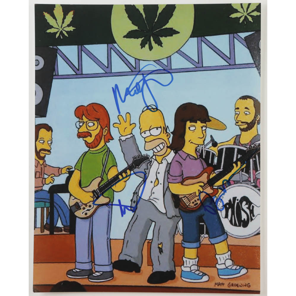Mike Gordon, Page McConnell & Trey Anastasio Signed "The Simpsons ...