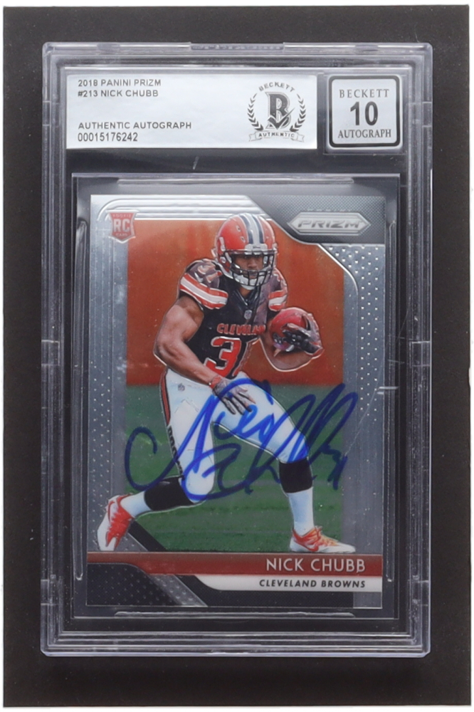 Nick Chubb 2018 Prizm #213 Base BGS 9 Price Guide - Sports Card Investor