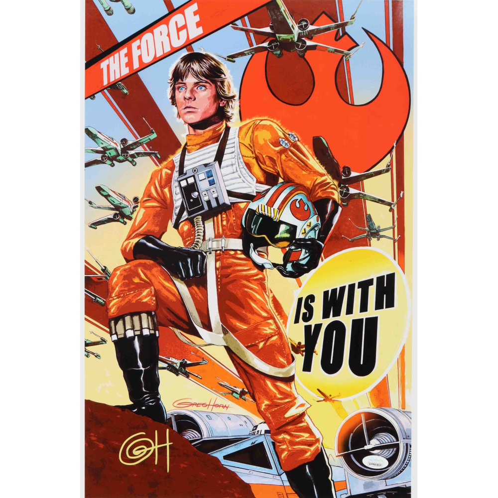 Greg Horn Signed "Star Wars: Luke Skywalker" 13x19 Lithograph (JSA ...