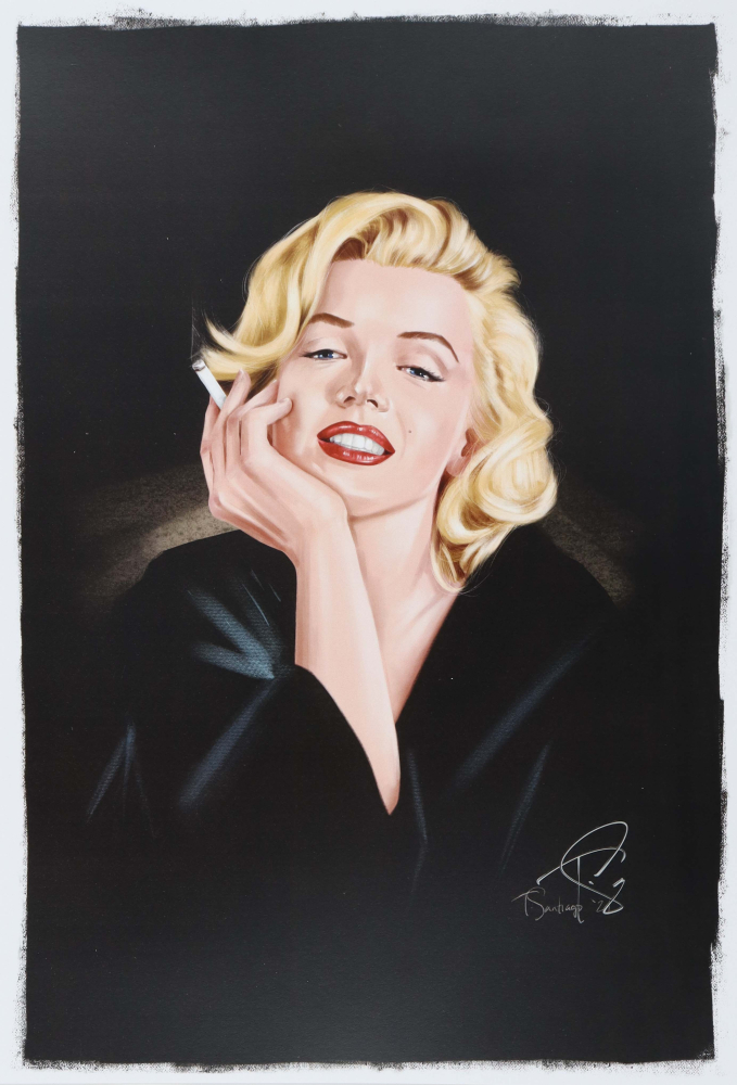 Tony Santiago Signed Marilyn Monroe 13x19 Lithograph Pa Pristine