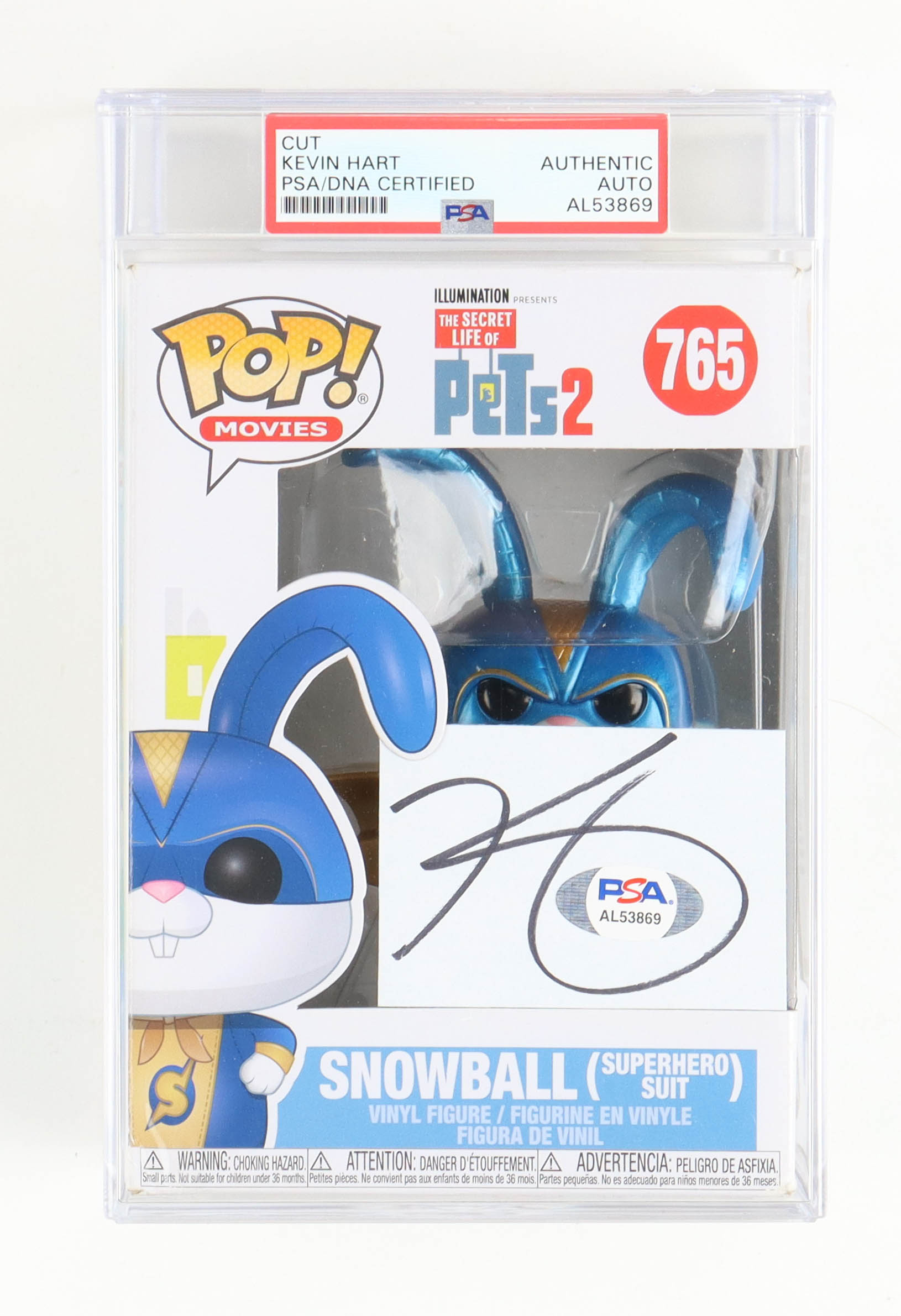 Kevin Hart Signed "The Secret Life of Pets 2" #765 Snowball (Superhero ...