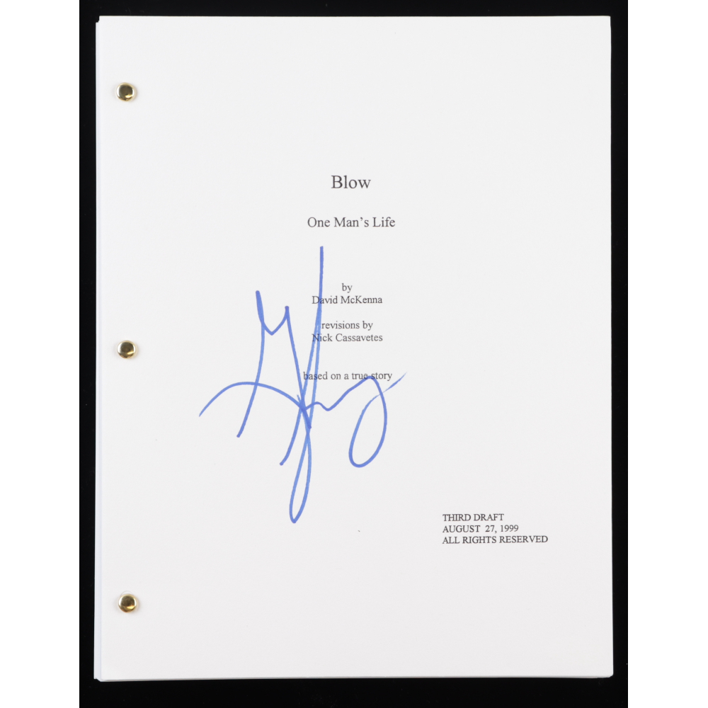 George Jung Signed "Blow" Movie Script (ACOA) | Pristine Auction