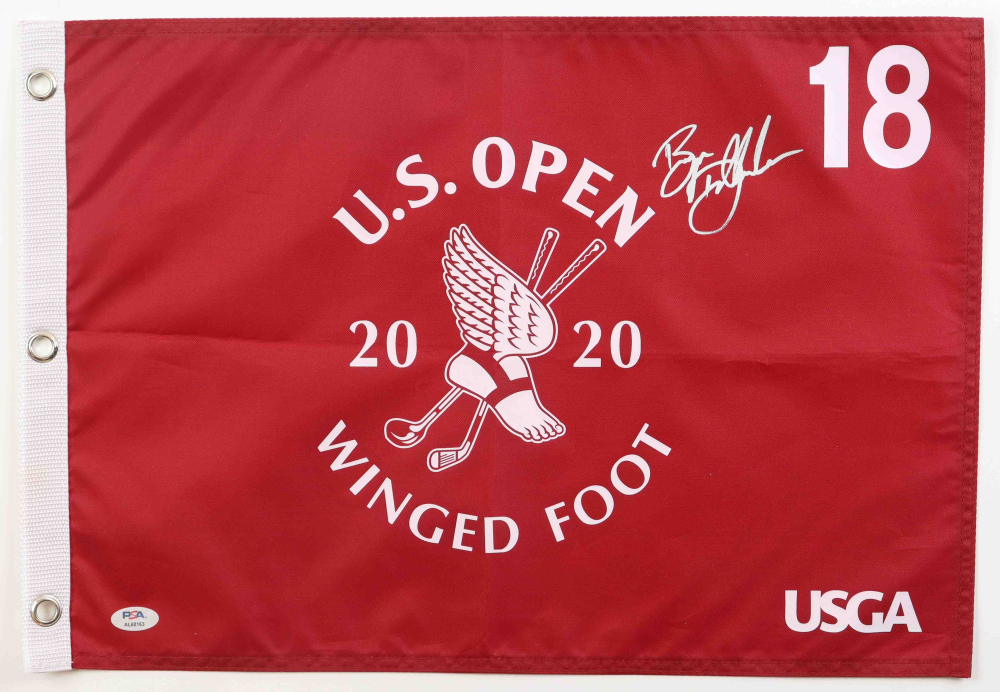 Bryson DeChambeau Signed 2020 US Open Pin Flag (PSA) | Pristine Auction