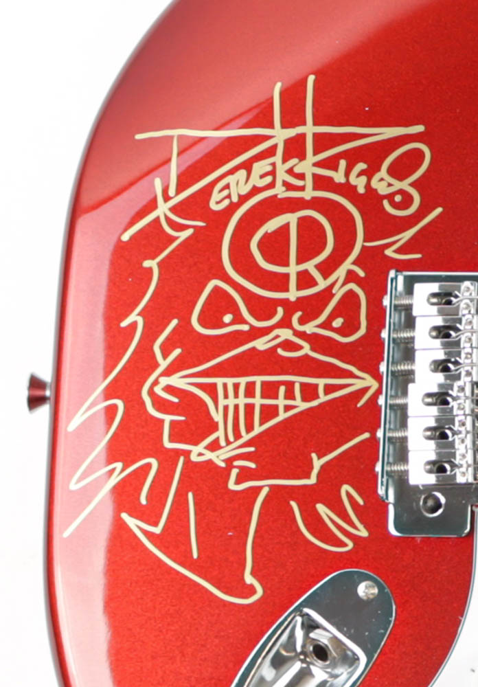 Derek Riggs Signed 39" Electric Guitar with Hand-Drawn Sketch (JSA ...