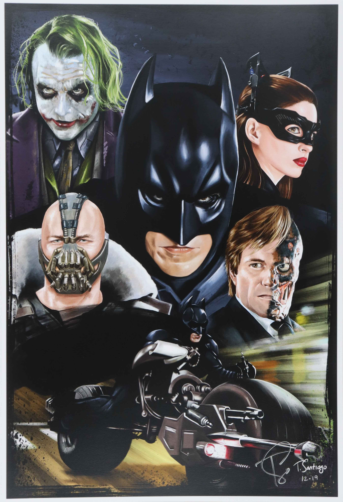 Tony Santiago Signed "Batman" 13x19 Lithograph (PA) | Pristine Auction