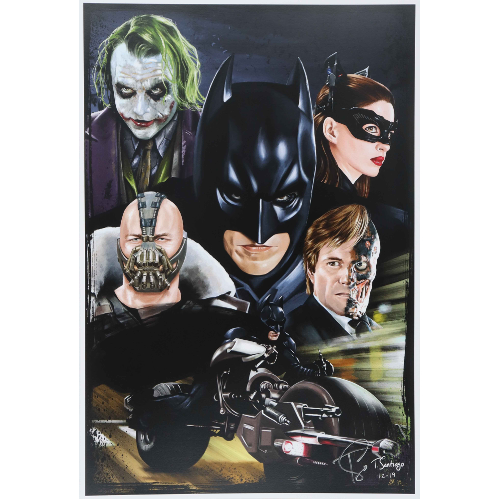 Tony Santiago Signed "Batman" 13x19 Lithograph (PA) | Pristine Auction